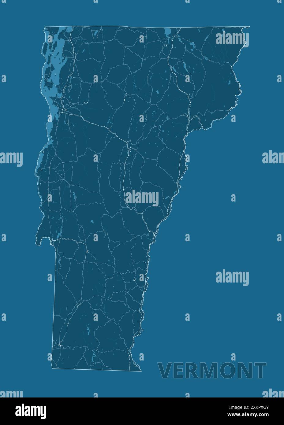 Vermont county map vector vectors hi-res stock photography and images ...