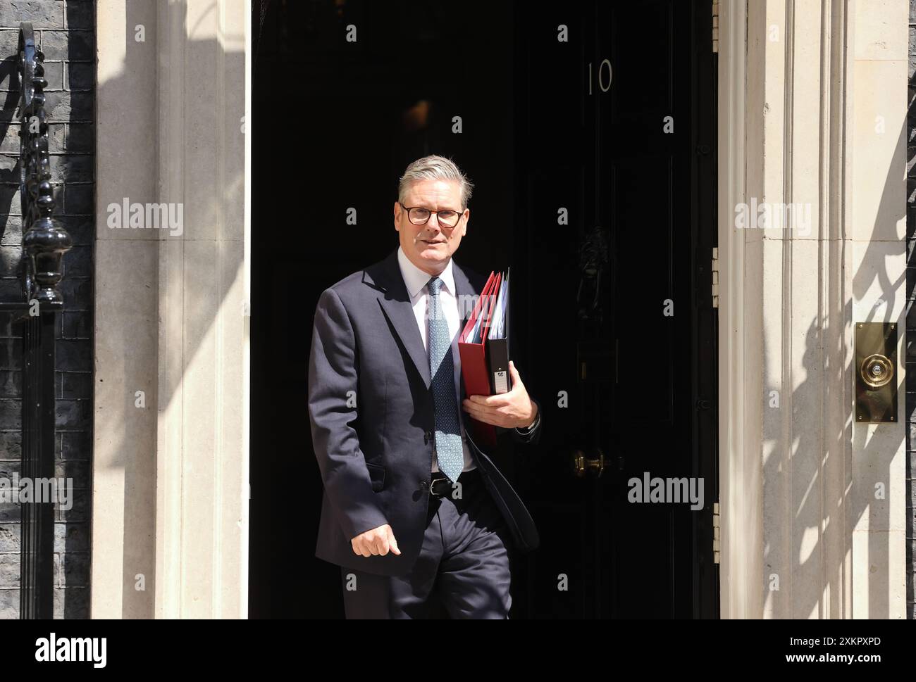London, UK, 24th July 2024. Keir Starmer leaves number 10 Downing ...