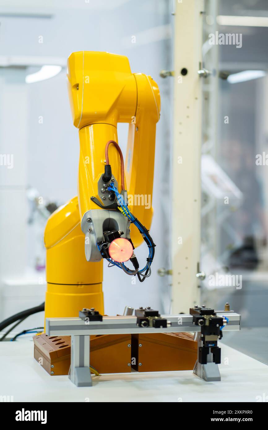 automated programmed robotic arm for manufacturing and industrial lines ...