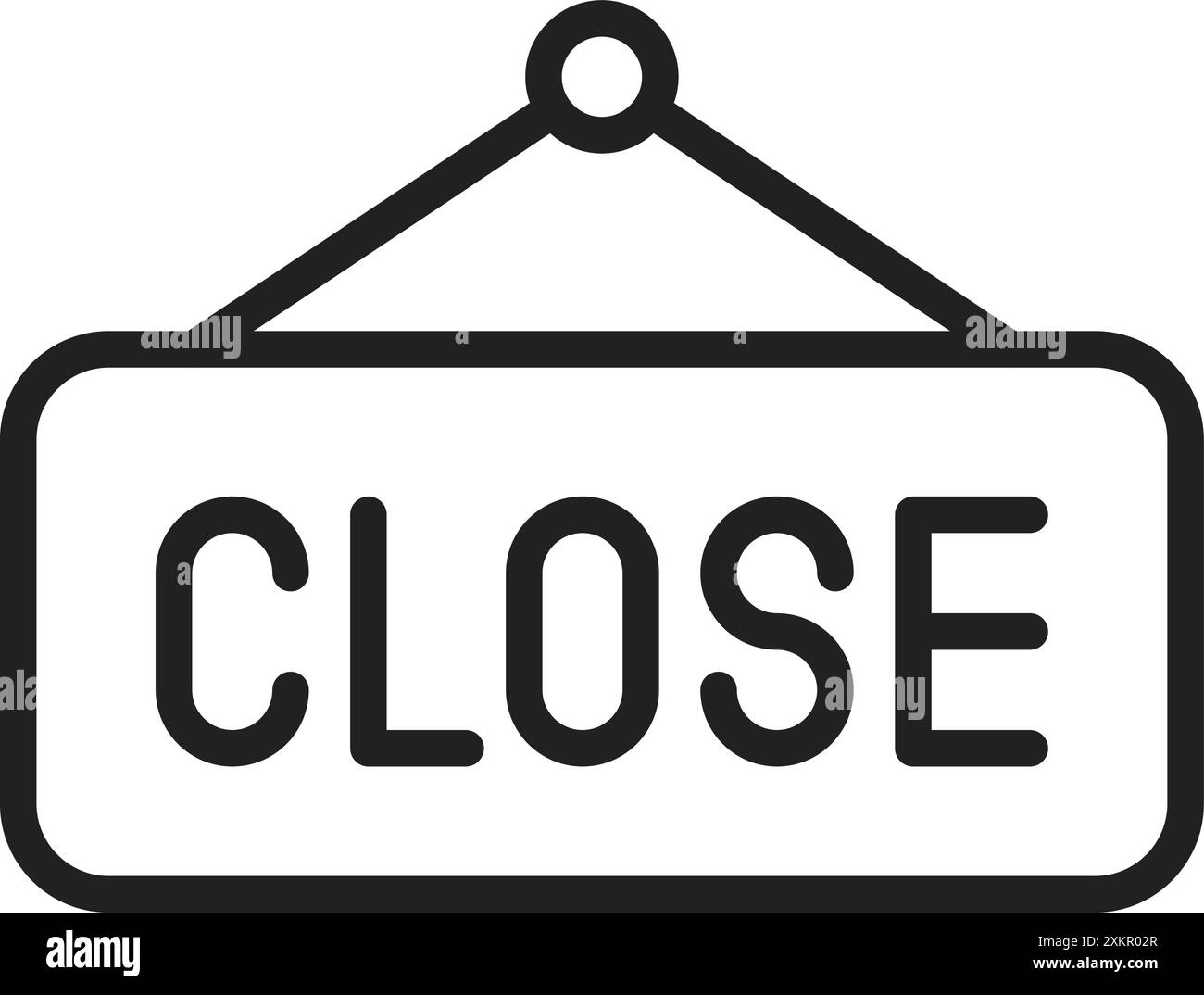 Closed Sign icon vector image. Suitable for mobile application web ...