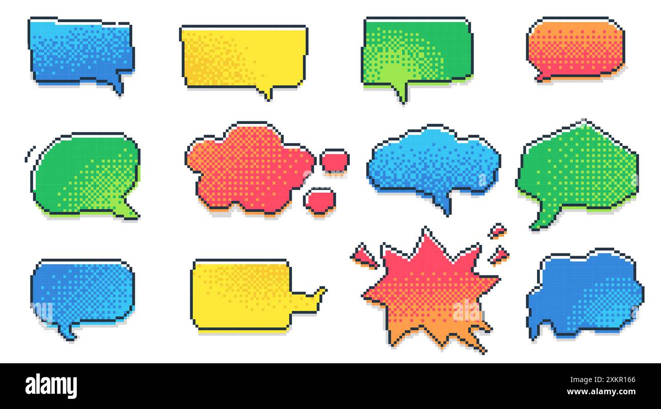 Cartoon retro speech bubble hi-res stock photography and images - Alamy