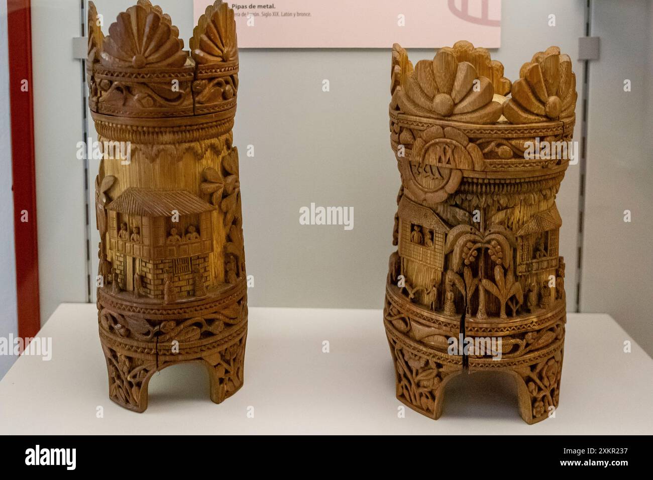 bamboo snuff box, tagalog culture, Pampanga, Luzon, 19th century, brown ...