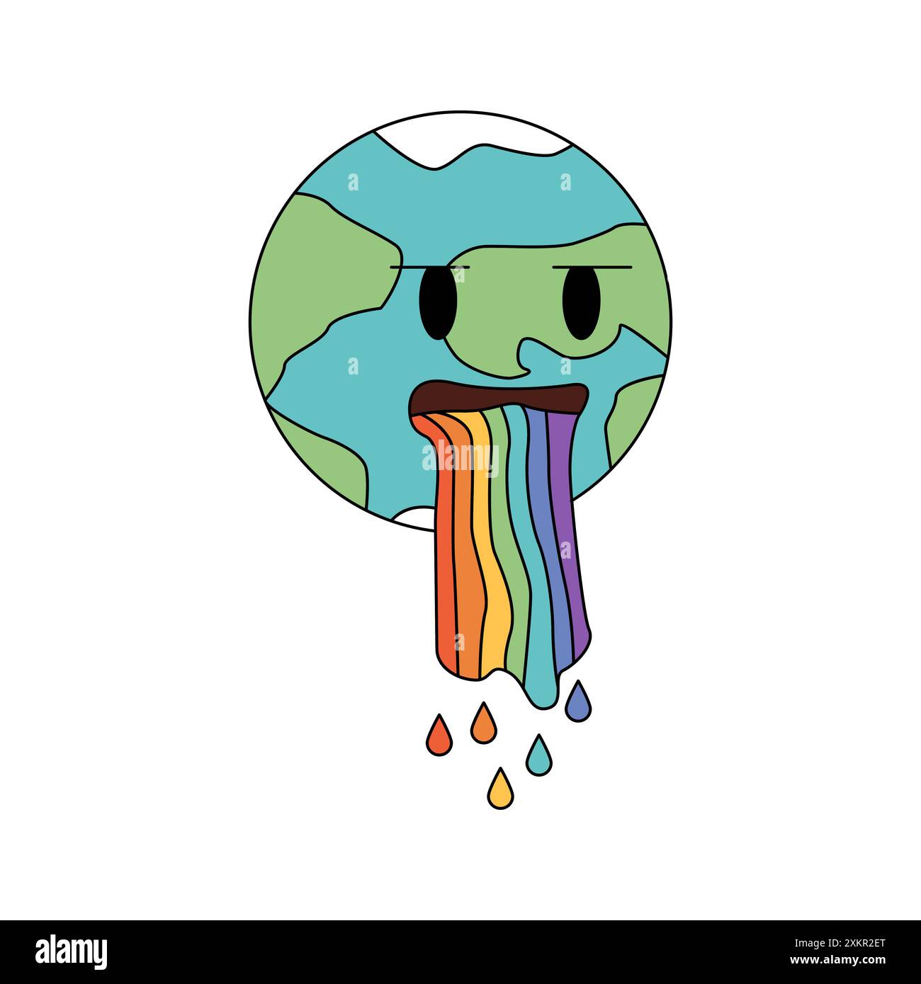 Earth character Cut Out Stock Images & Pictures - Alamy