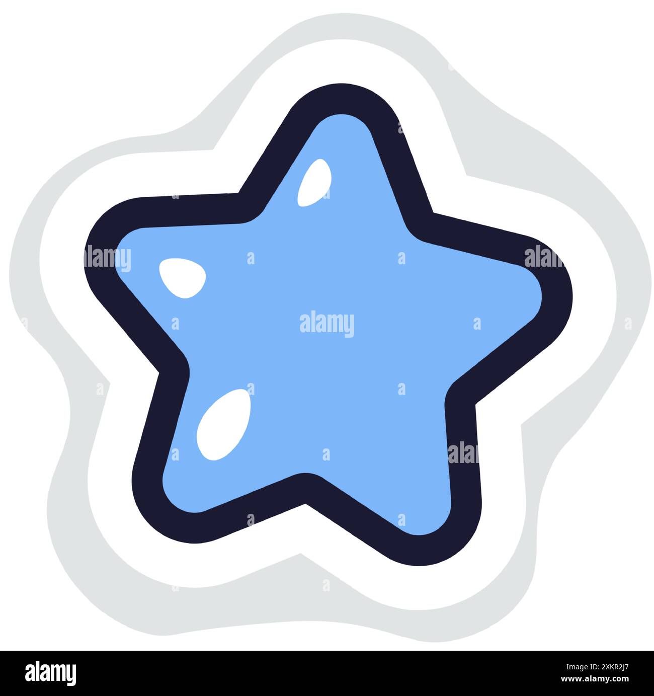 Vector illustration of a blue star Stock Vector Image & Art - Alamy