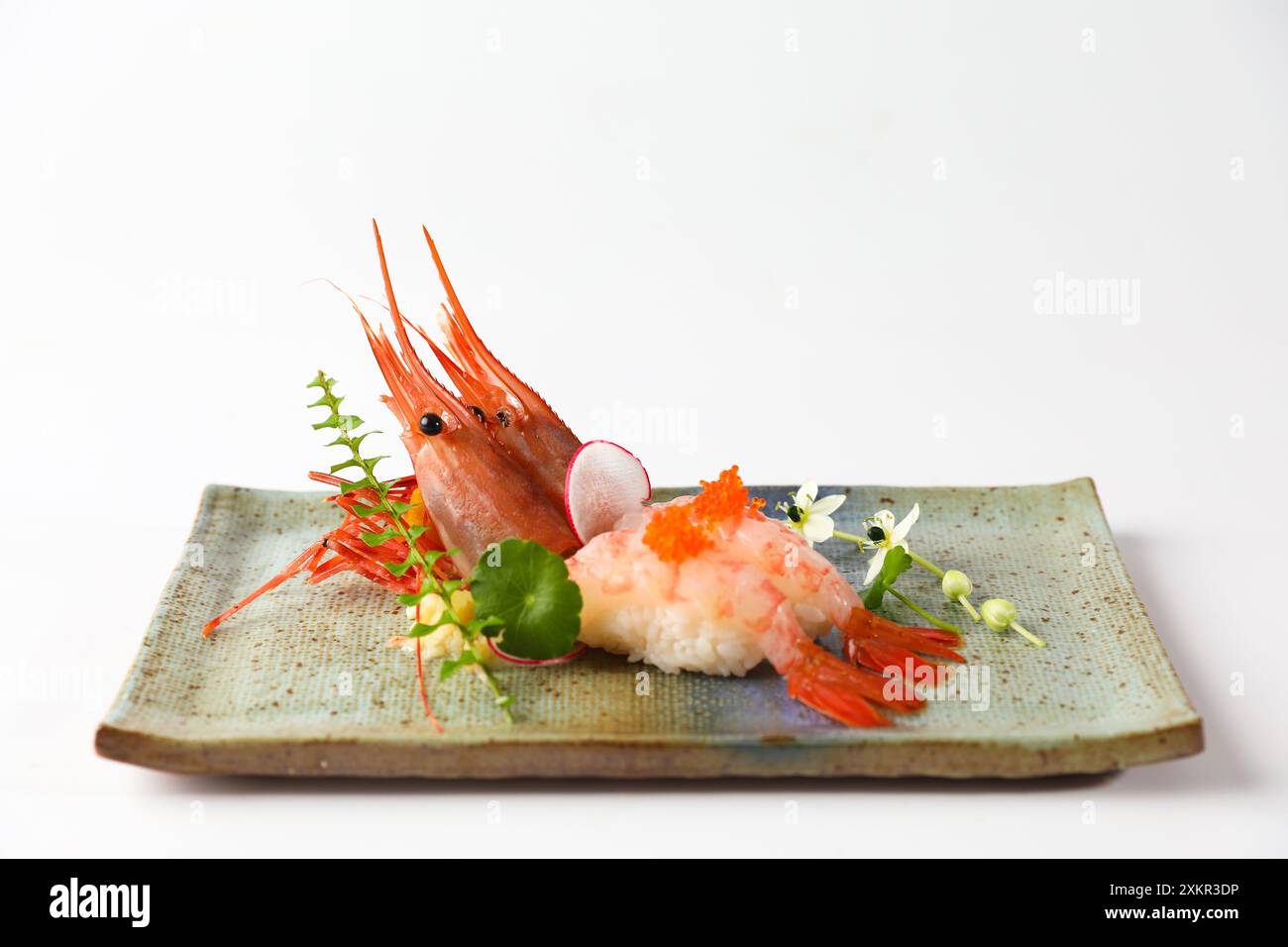 Spot Prawn sushi, Japanese food Stock Photo - Alamy