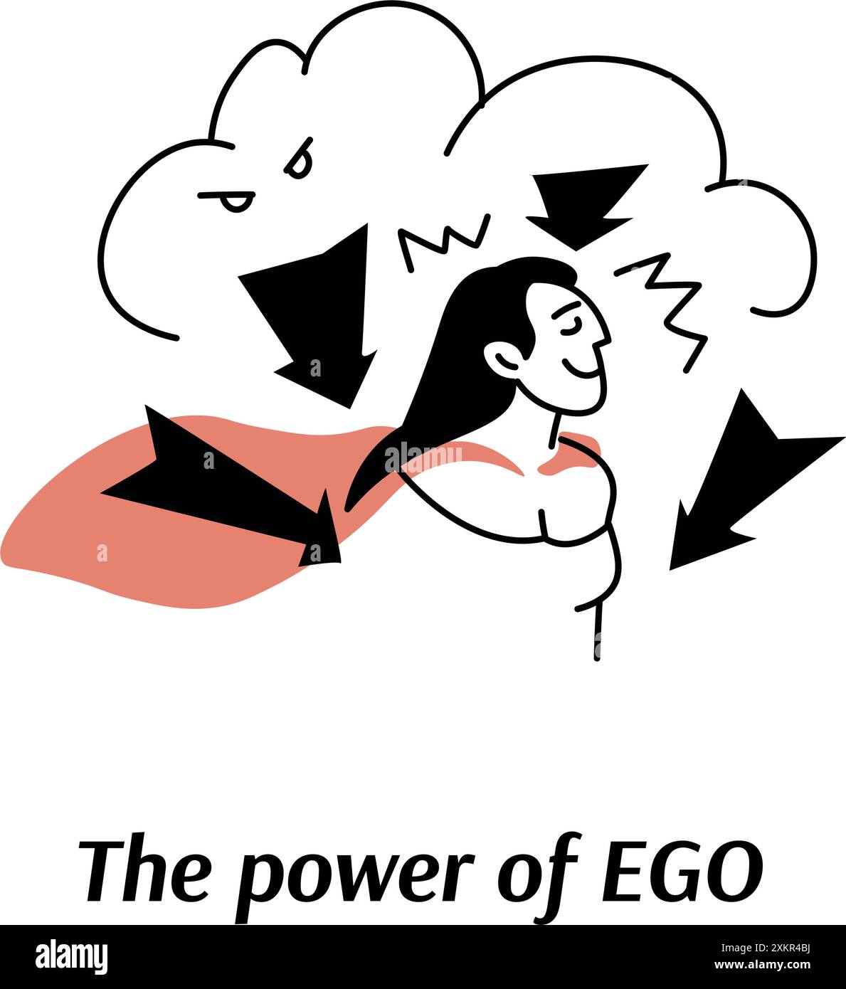 Illustration of the power of ego concept Stock Vector Image & Art - Alamy