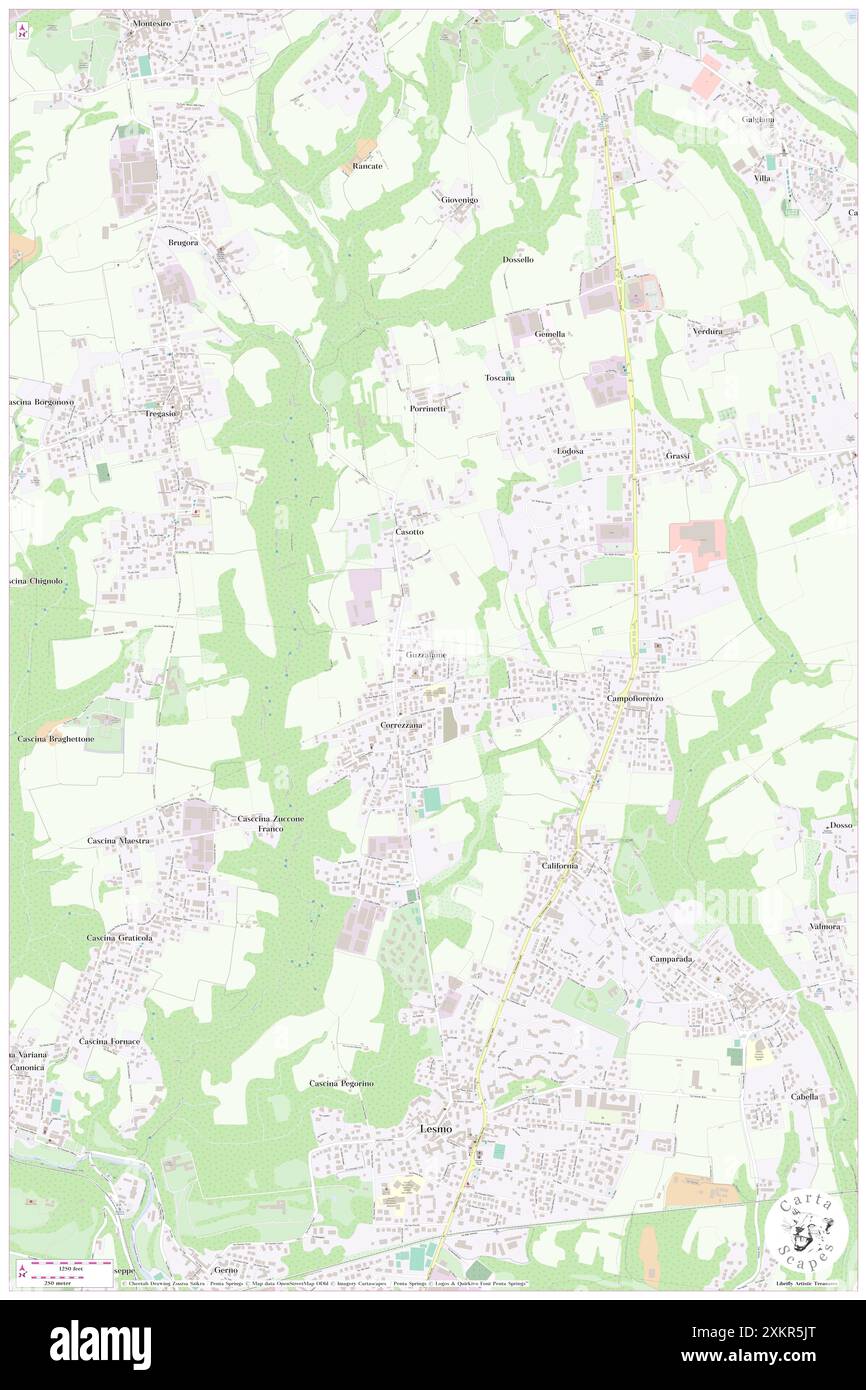 Monza and brianza map Cut Out Stock Images & Pictures - Alamy