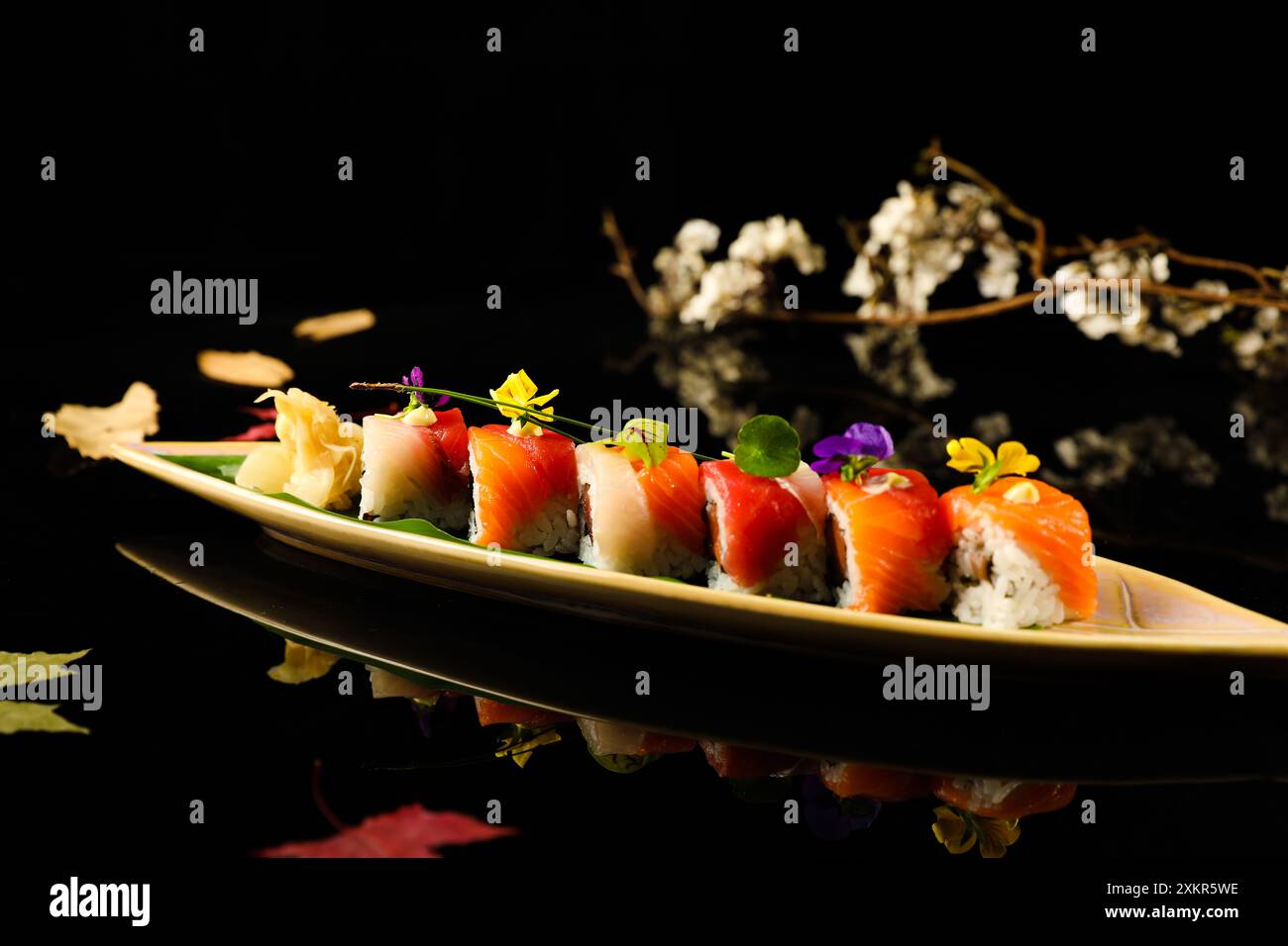 assorted American sushi Roll Stock Photo - Alamy