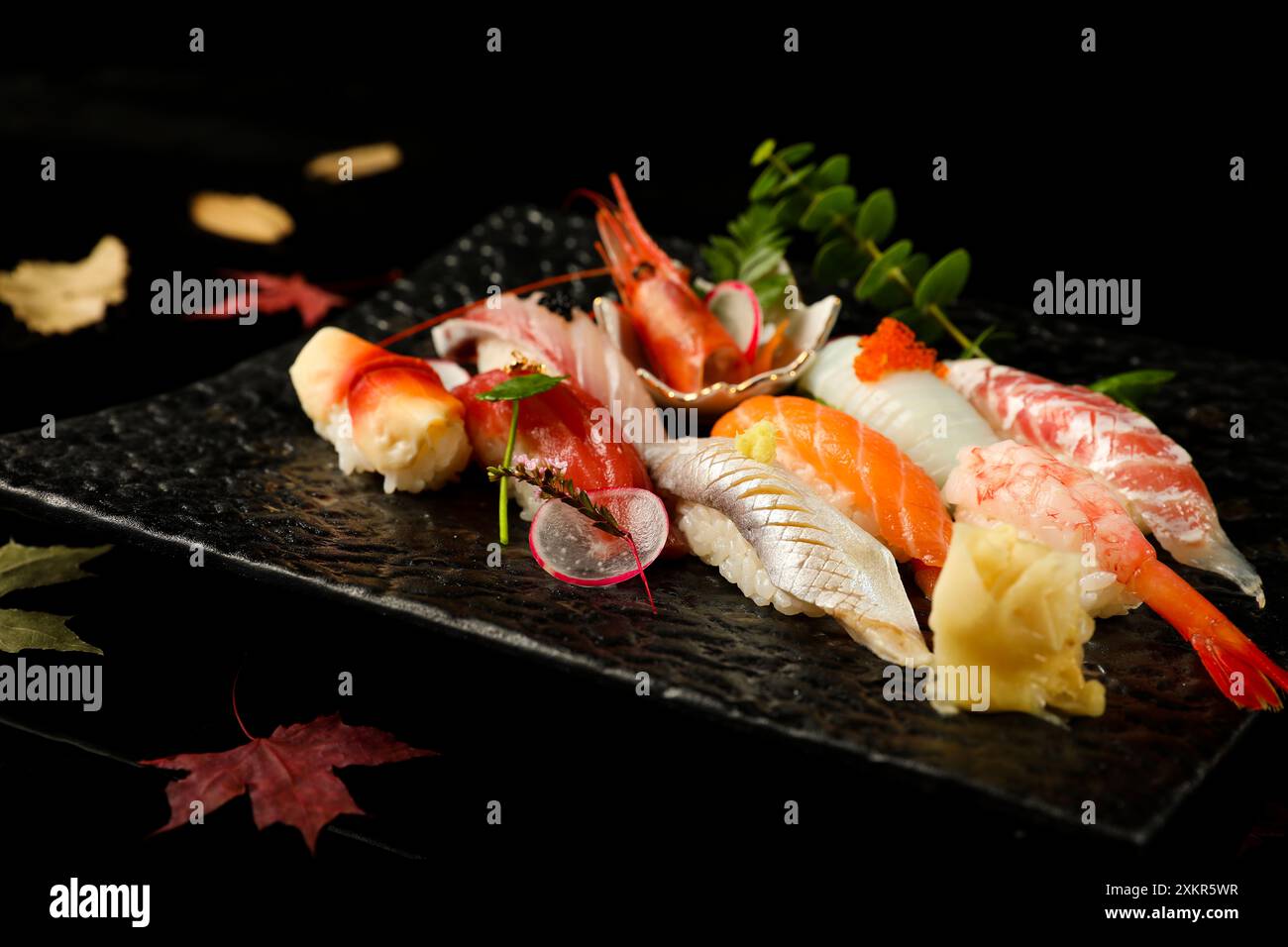 assorted American sushi Roll Stock Photo - Alamy