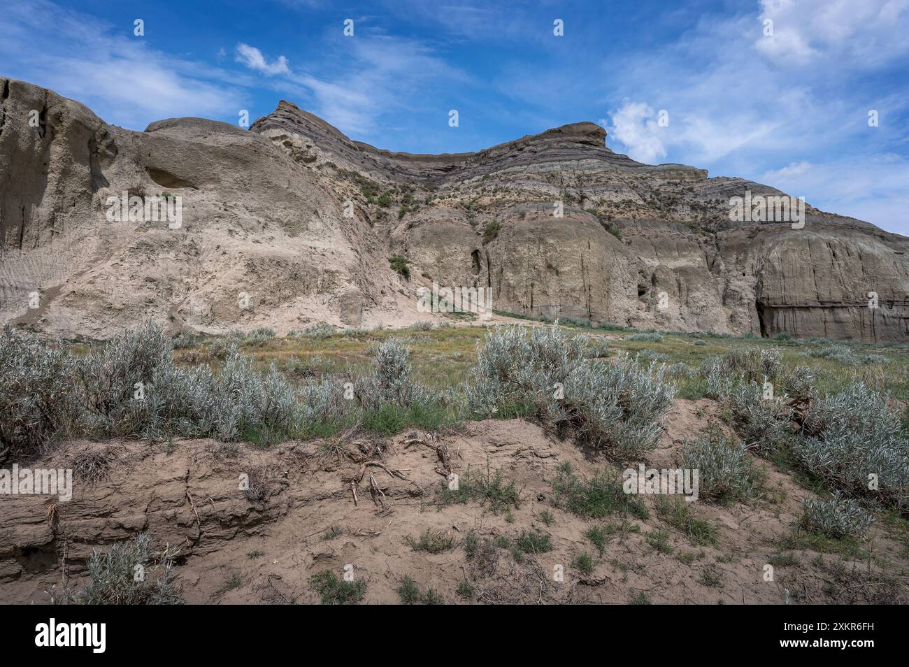 Butte in the big muddy badlands hi-res stock photography and images - Alamy