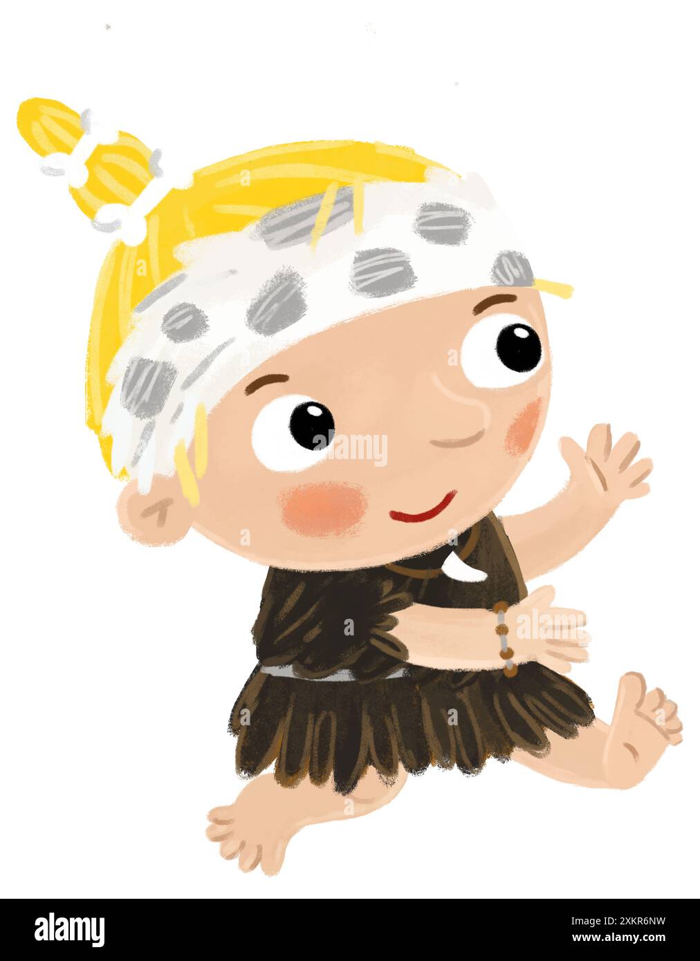 cartoon ancient prehistoric caveman cave girl character isolated ...