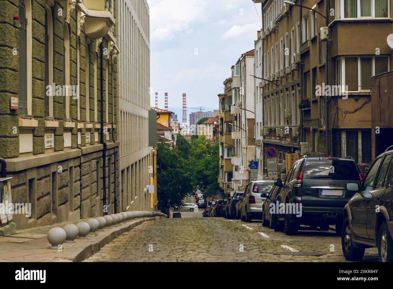Streets of Sofia city in Bulgaria Stock Photo - Alamy