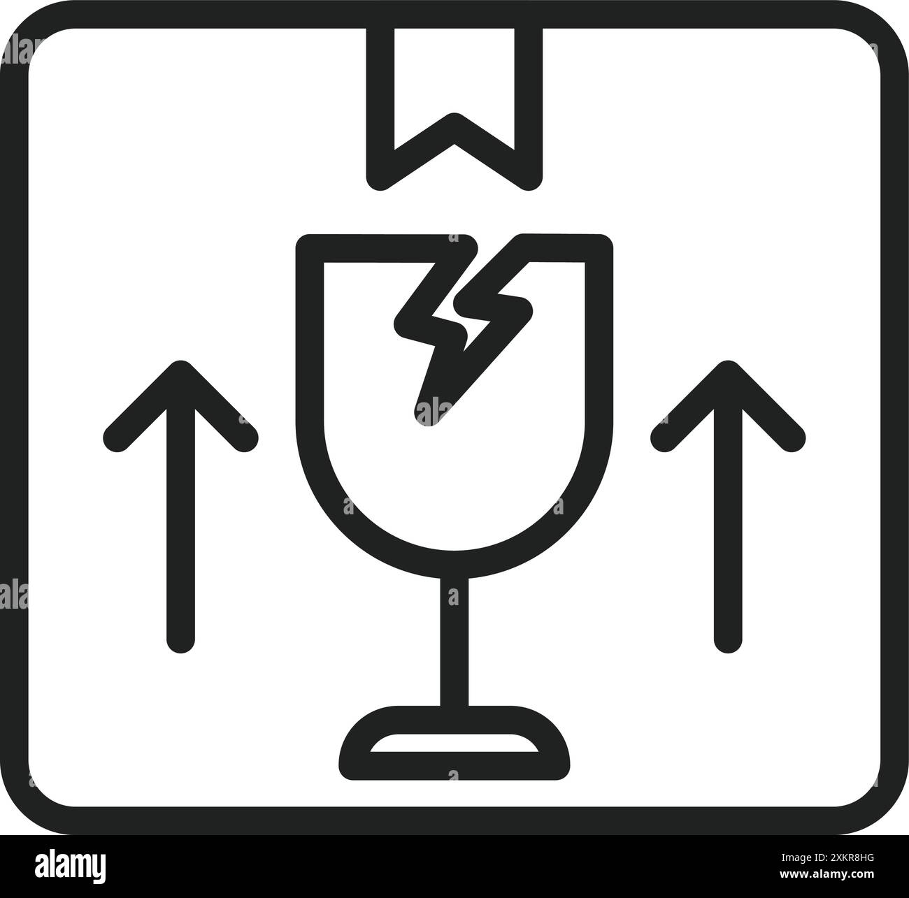 Fragile icon vector image. Suitable for mobile application web ...