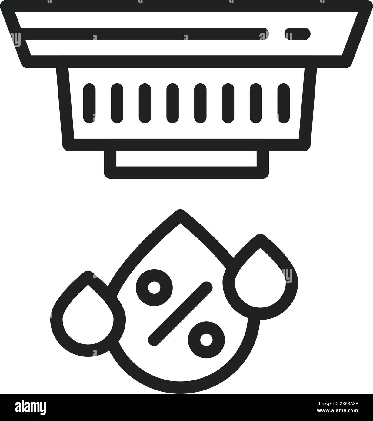 Humidity Sensor icon vector image. Suitable for mobile application web ...