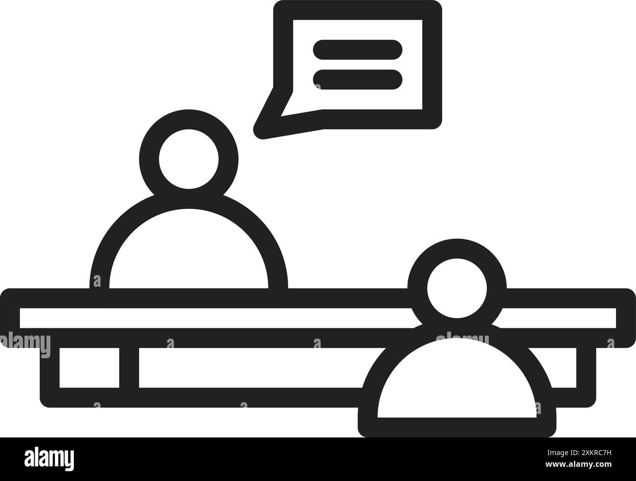 Interview icon vector image. Suitable for mobile application web application and print media ...