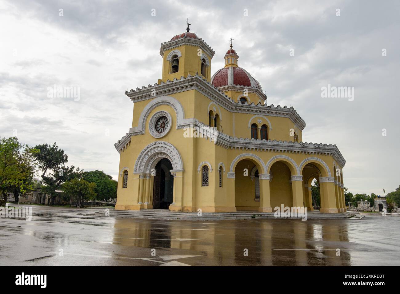 HAVANA, CUBA - AUGUST 28, 2023: Capilla Central church in centre of ...