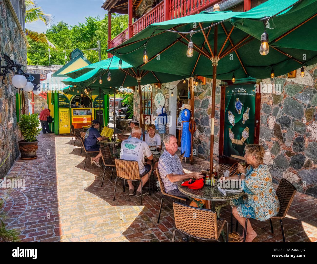 Sun Dog Cafe in Mongoose Junction in Cruz Bay on the caribbean island ...