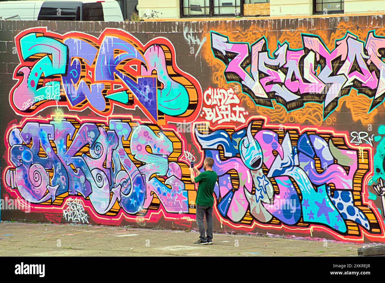 Glasgow, Scotland, UK. 24thJuly, 2024: Kanye West mural credited to by ...