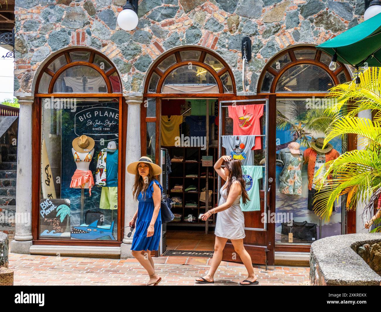 Mongoose Junction in Cruz Bay on the caribbean island of St John in the ...