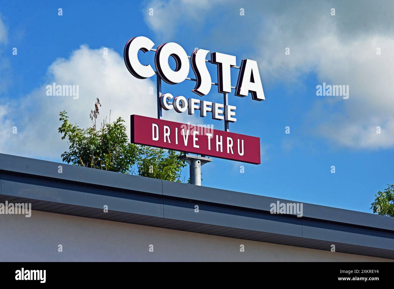 Costa Coffee Logo. Costa Coffee Drive Thru. Queen Katherine Avenue ...