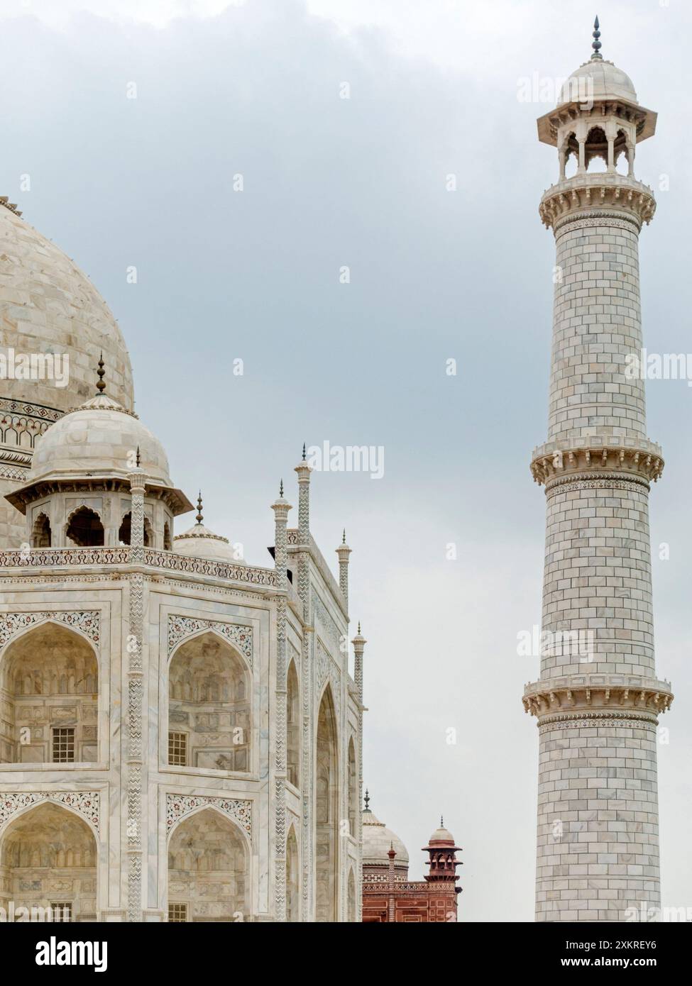The Taj Mahal in Agra/India (detail of the main building Stock Photo ...