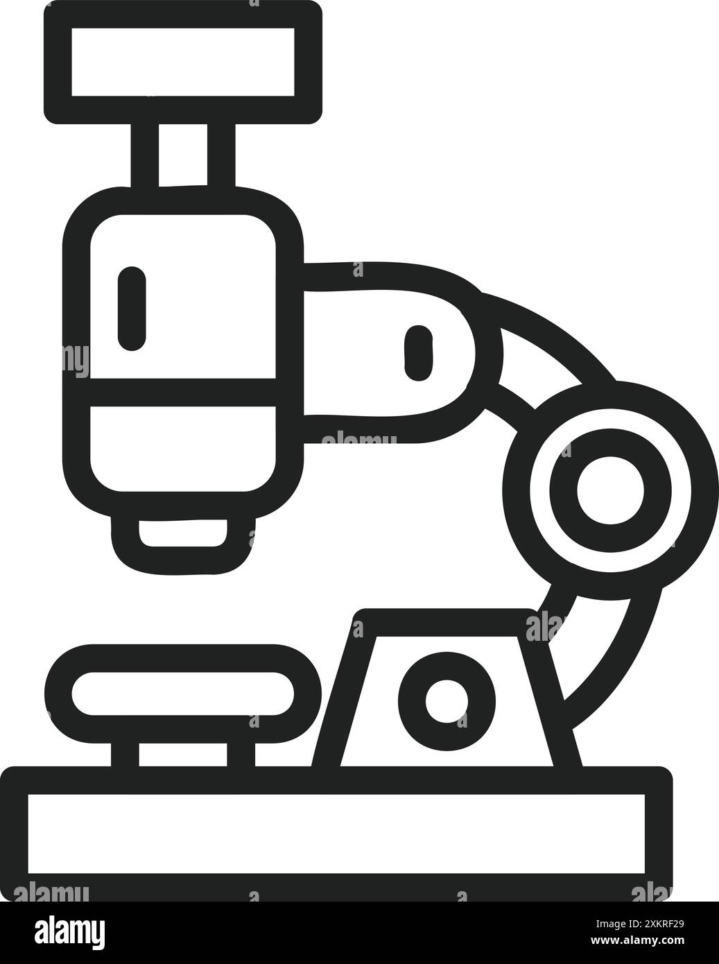 Microscope icon vector image. Suitable for mobile application web ...