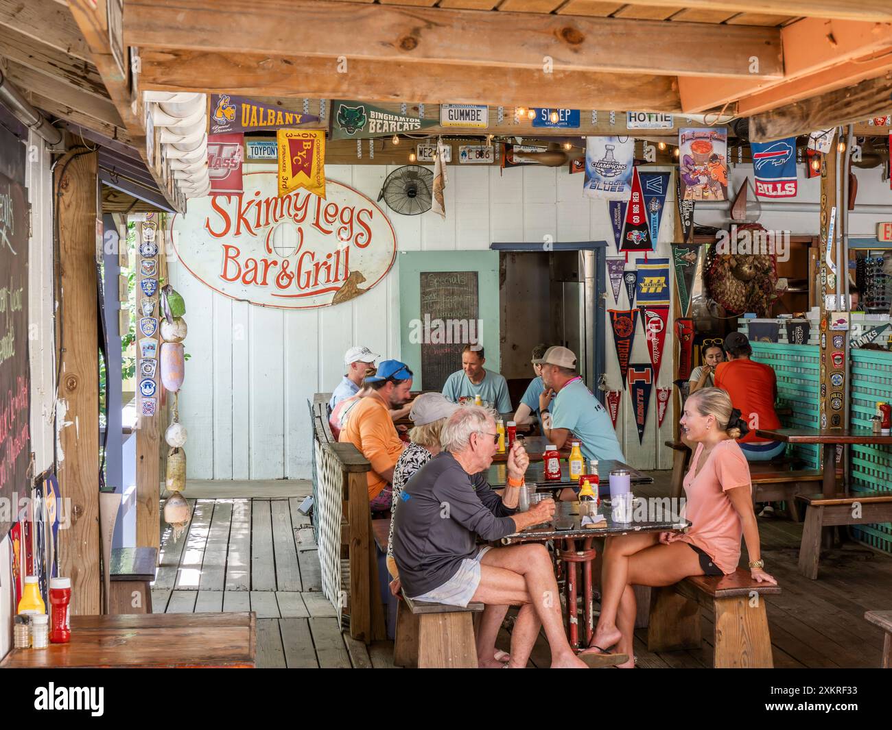 Skinny Legs Bar and Grill in Coral Bay on the Caribbean island of St ...