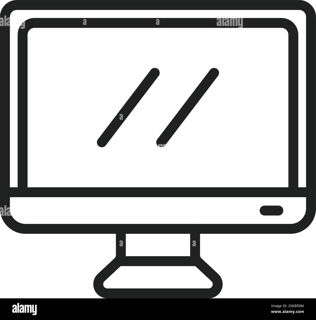 Monitor icon vector image. Suitable for mobile application web application and print media Stock ...