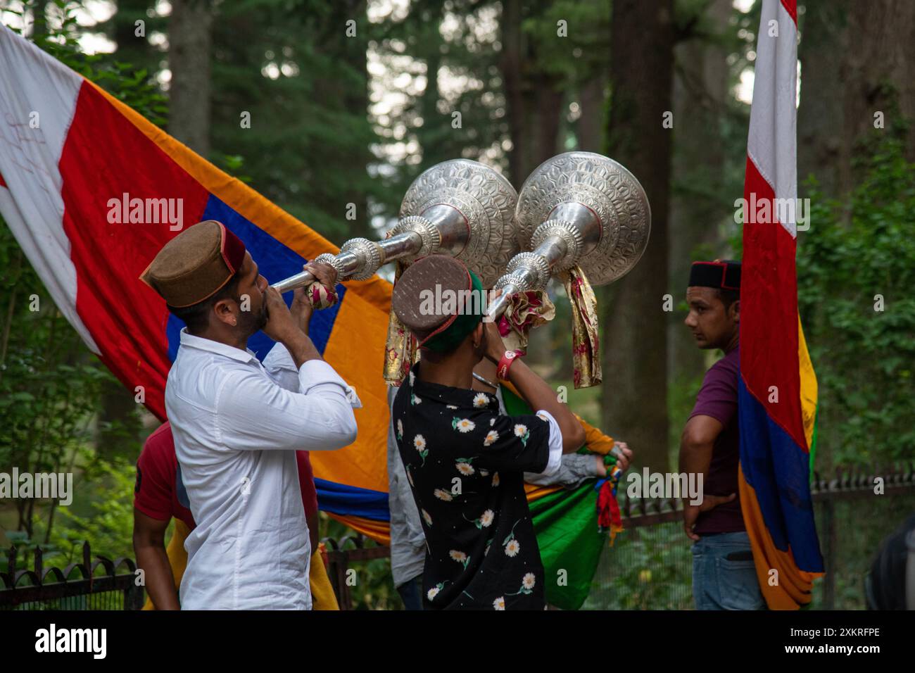 Procession of the Goddess Hadimba Devi festival at Dhungri forest ...