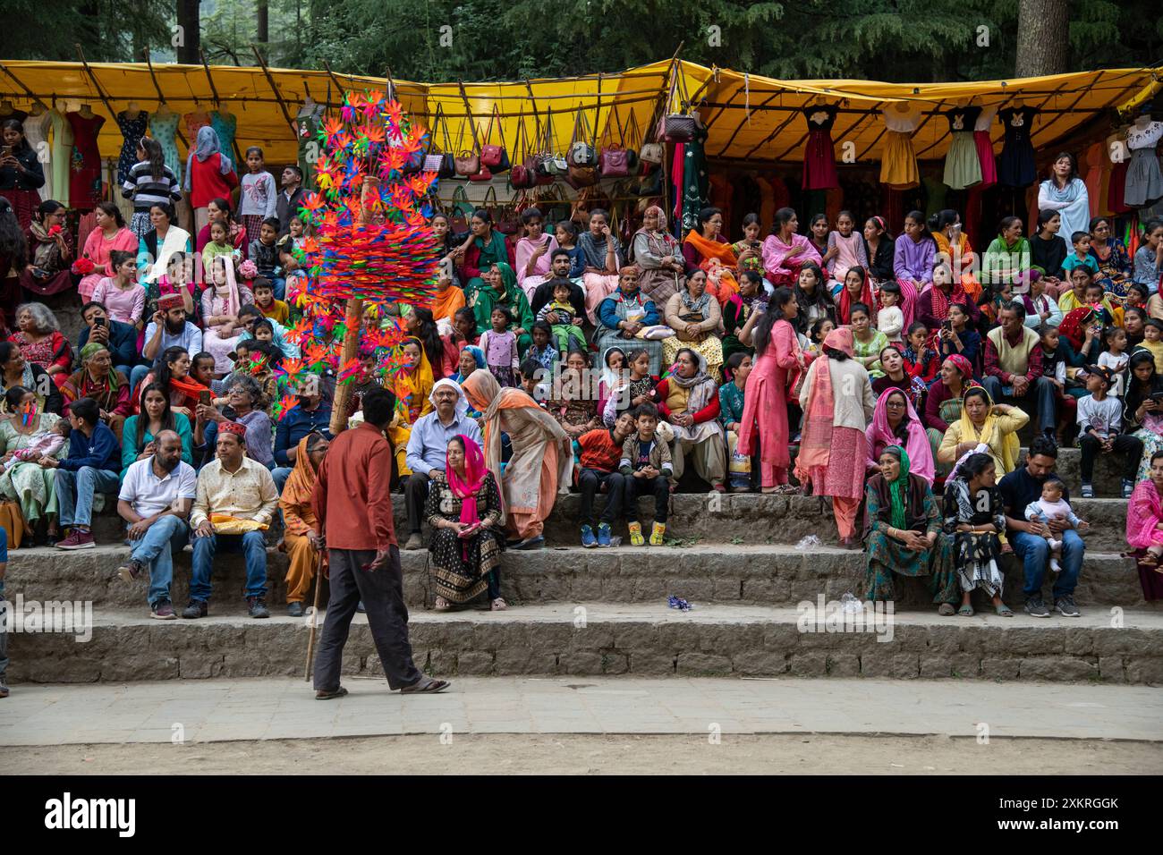 Procession of the Goddess Hadimba Devi festival at Dhungri forest ...