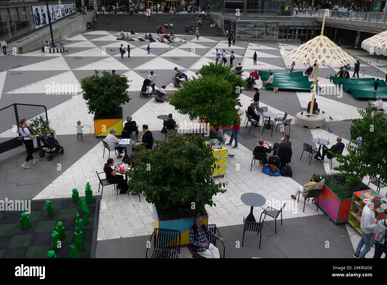 Outdoor rest and play area of Gallerian Shopping Centre Stockholm ...