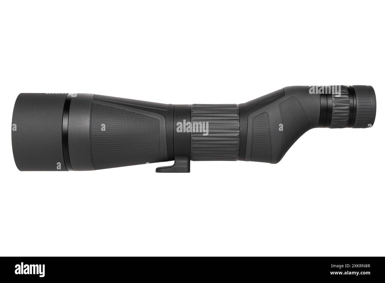 Modern spyglass. Long-range observation device. Monocular isolate on a ...