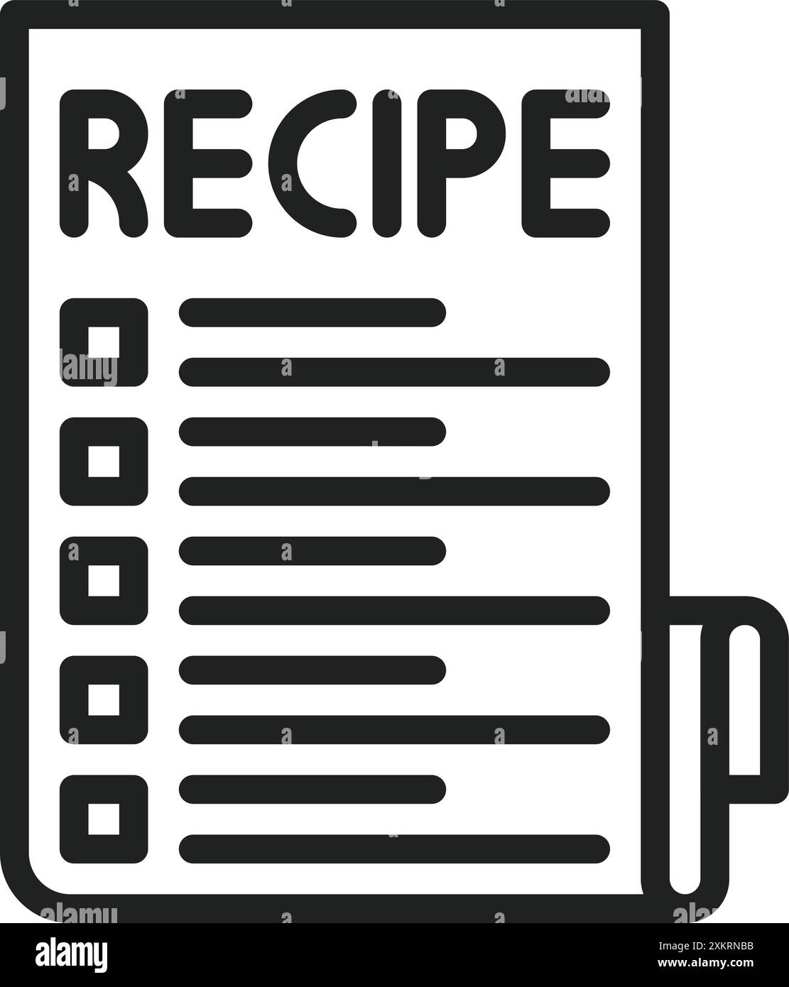 Recipe icon vector image. Suitable for mobile application web ...