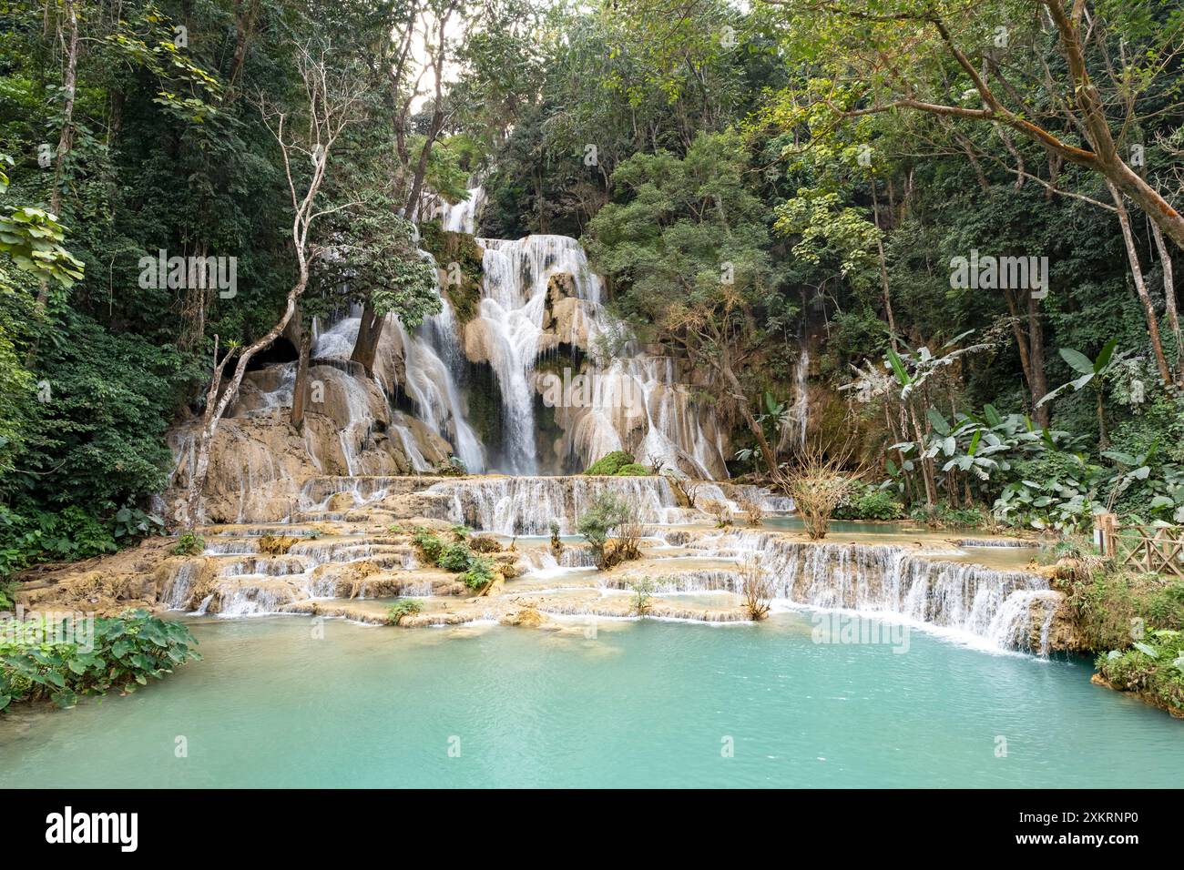 Laos kuang si waterfalls hi-res stock photography and images - Alamy