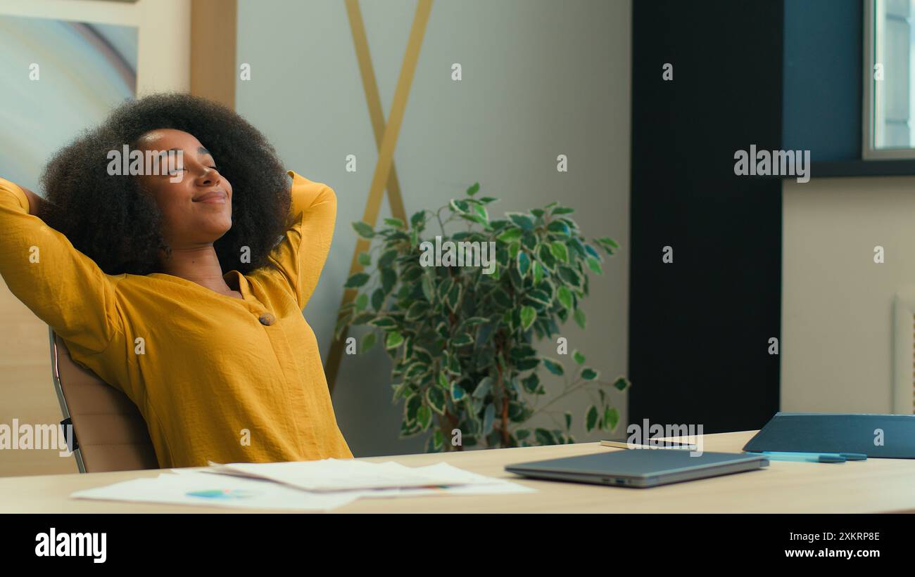 African American business woman businesswoman girl female office ...