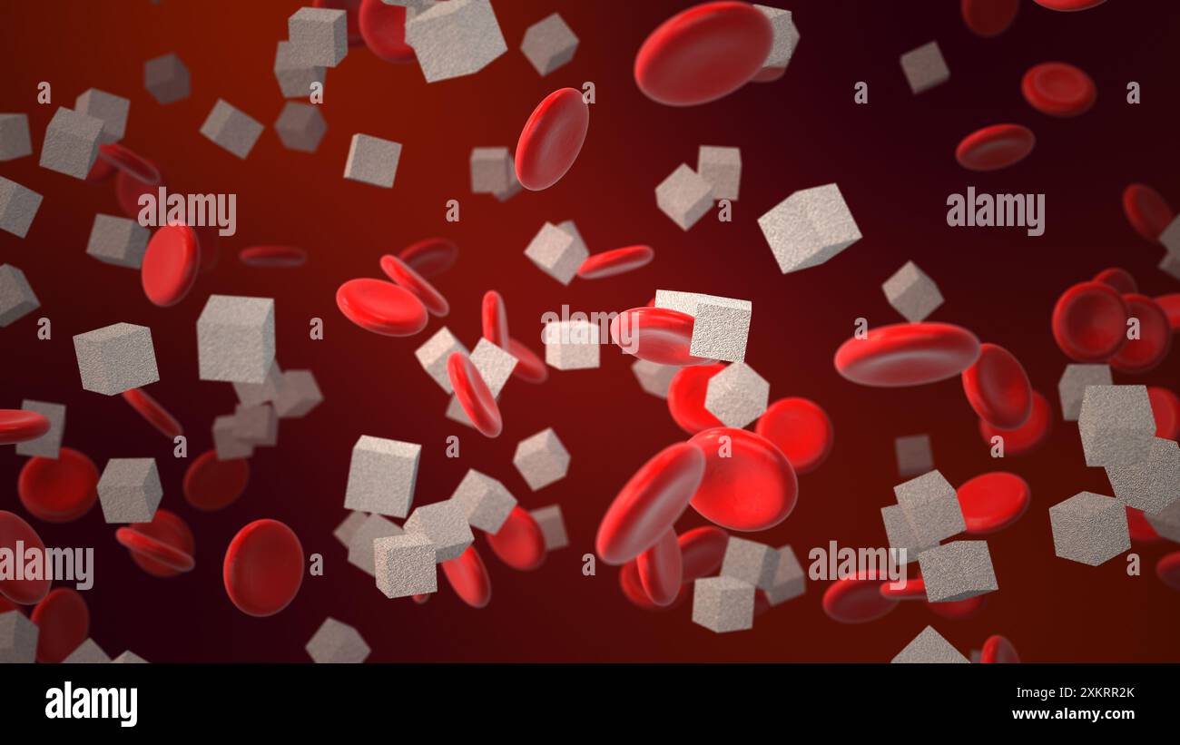 High Blood Glucose Levels in human body Stock Photo - Alamy