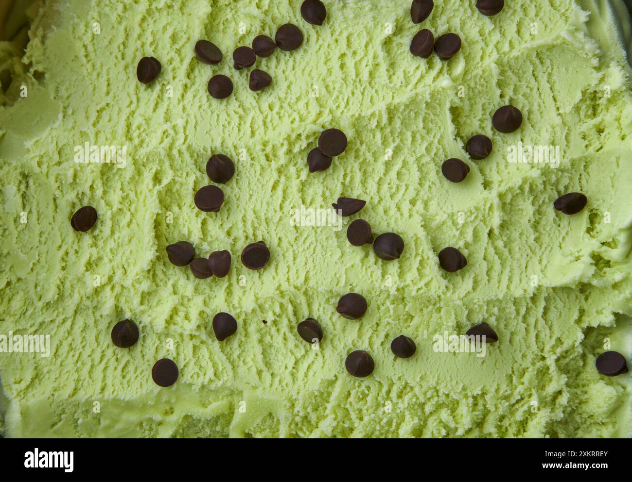 Pistachio ice cream detailed macro texture. Texture pistachio ice cream ...