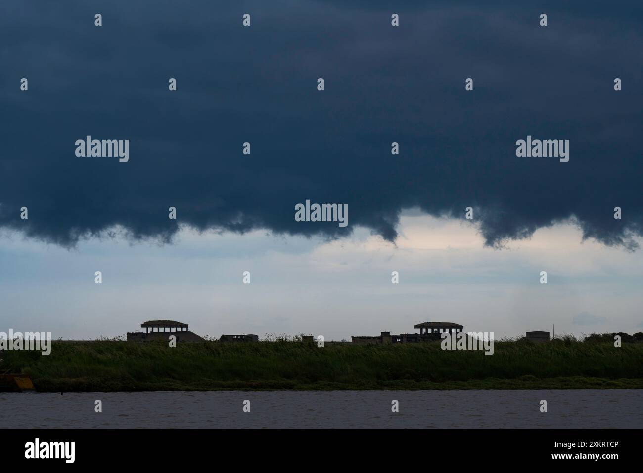 Cold War pagoda buildings Orfordness Suffolk Stock Photo - Alamy