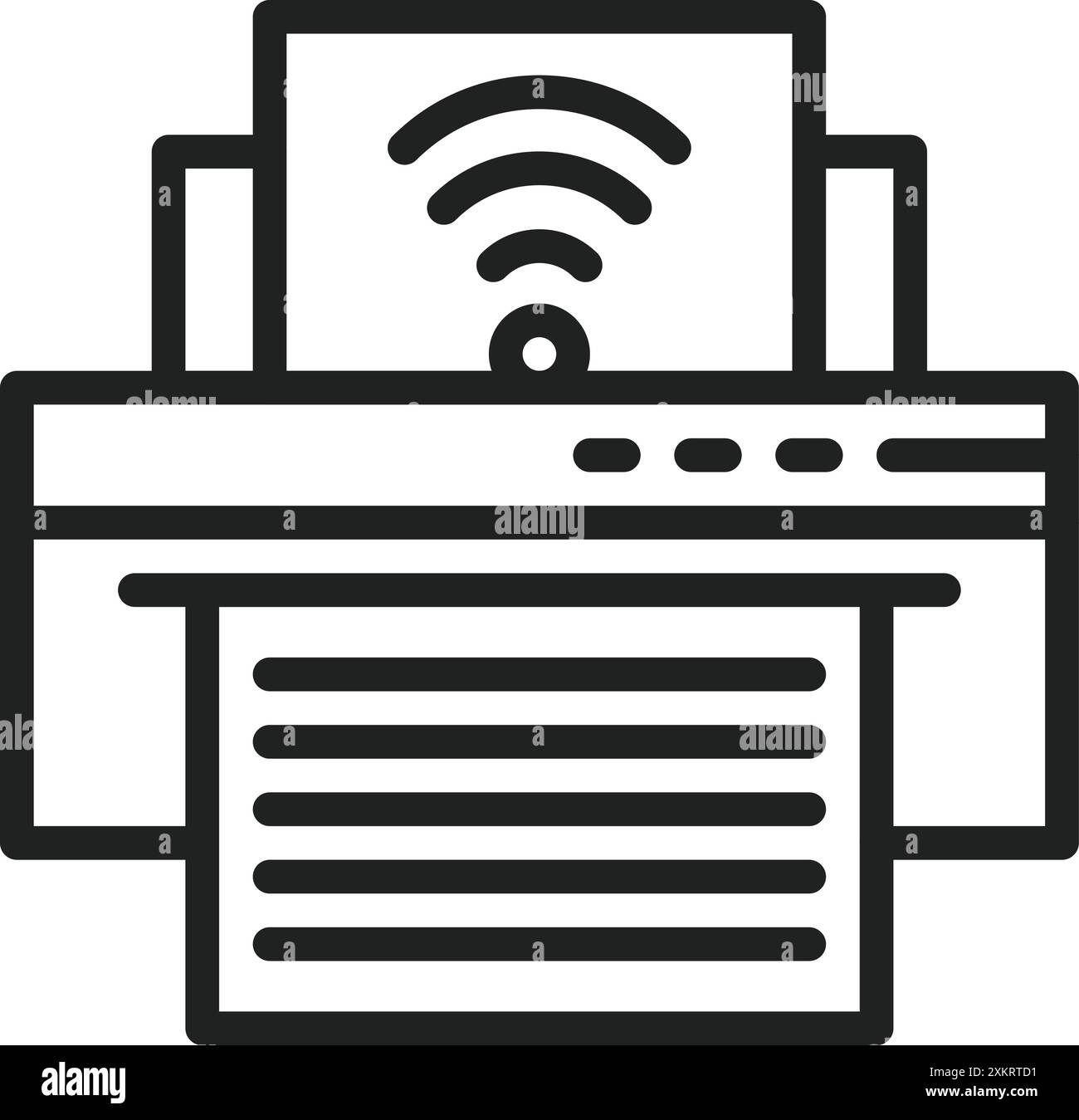Smart Printer icon vector image. Suitable for mobile application web application and print media ...