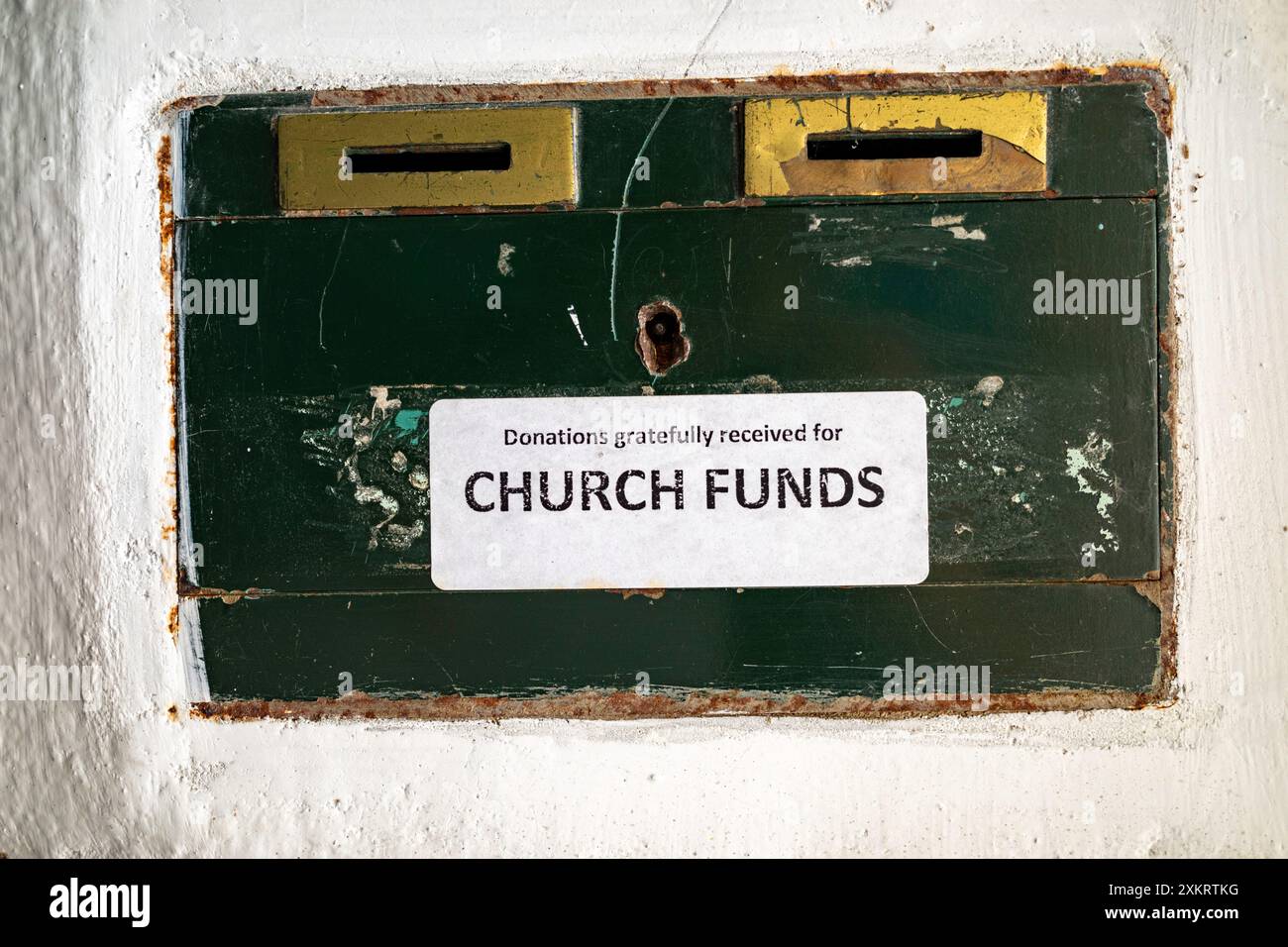 church donation box Stock Photo - Alamy