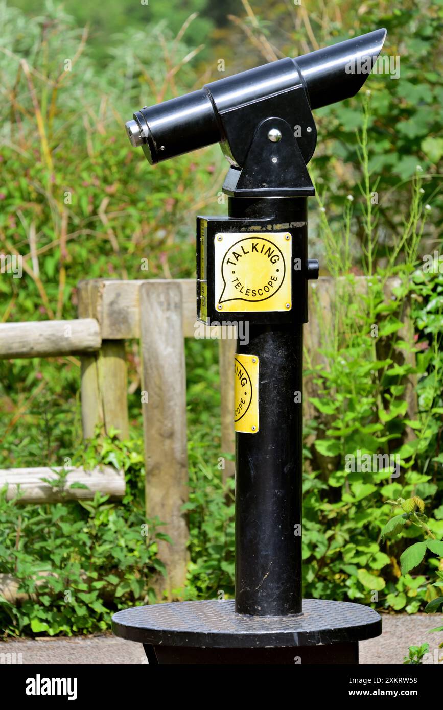 A Talking Telescope at Paignton Zoo Stock Photo - Alamy