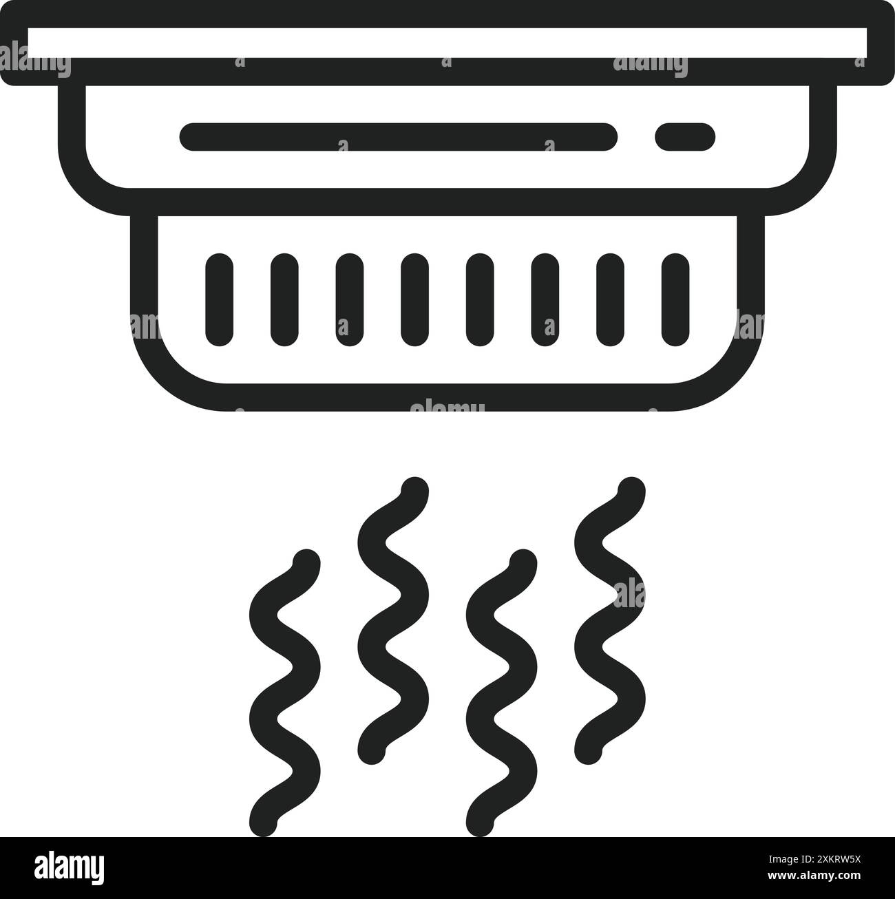 Smoke Detector icon vector image. Suitable for mobile application web ...