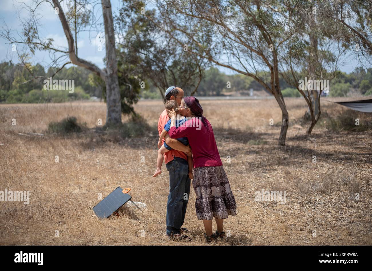 Yad Mordechai, Israel. 24th July, 2024. Israeli right wing activist ...