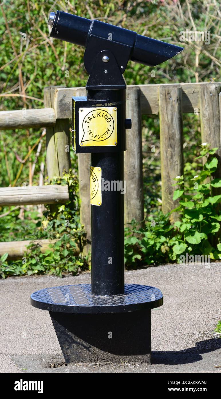 A Talking Telescope at Paignton Zoo Stock Photo - Alamy