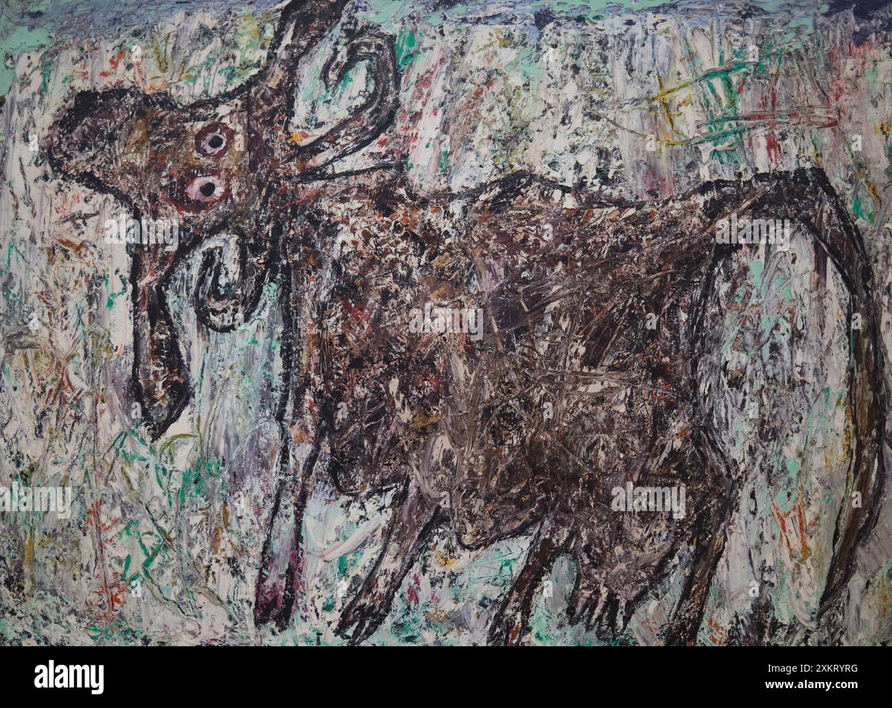 Jean Dubuffet Painting in the Museum of Western Art in Ueno Park Tokyo ...