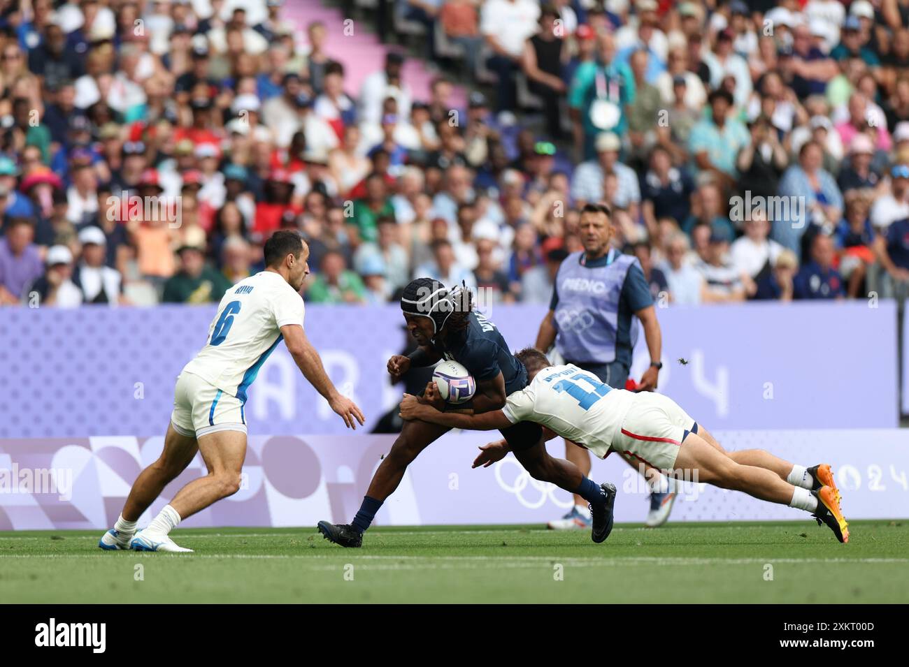 Julien Mattia/Le Pictorium - Rugby 7s - Paris 2024 - France, USA. 24th ...
