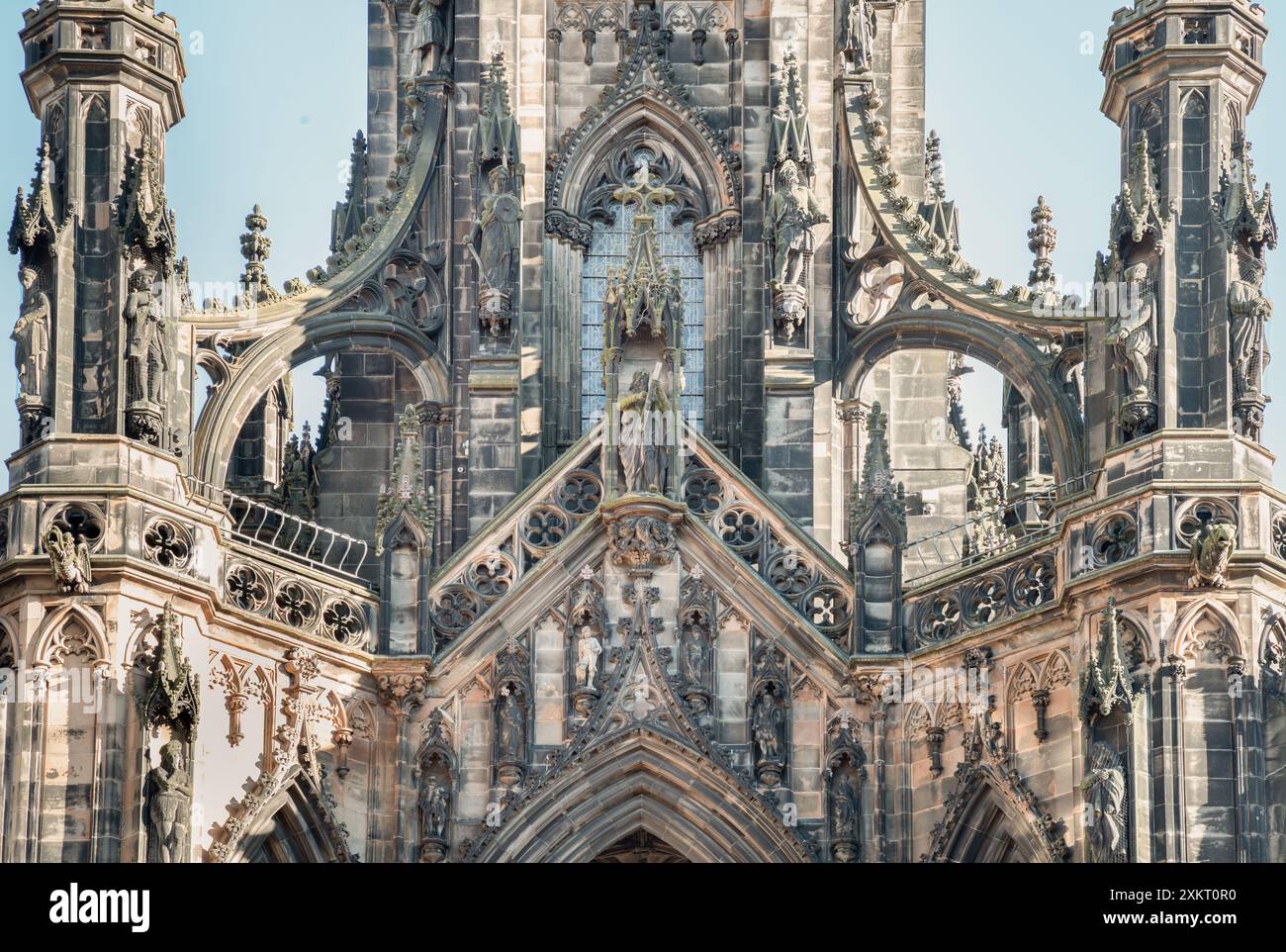 Edinburgh, Scotland - Jan 16, 2024 - The architectural details of The ...