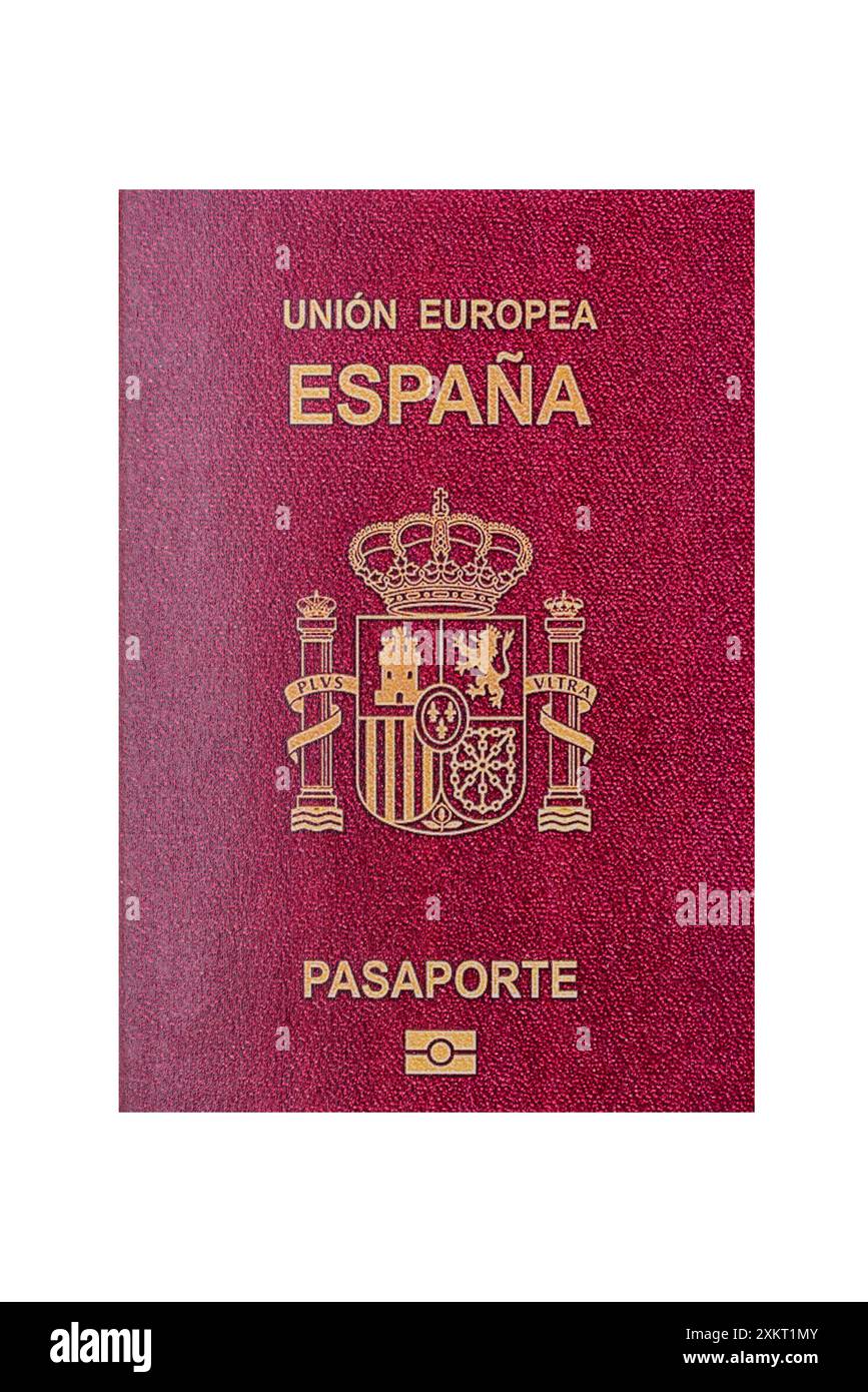 Passport of spain Cut Out Stock Images & Pictures - Alamy