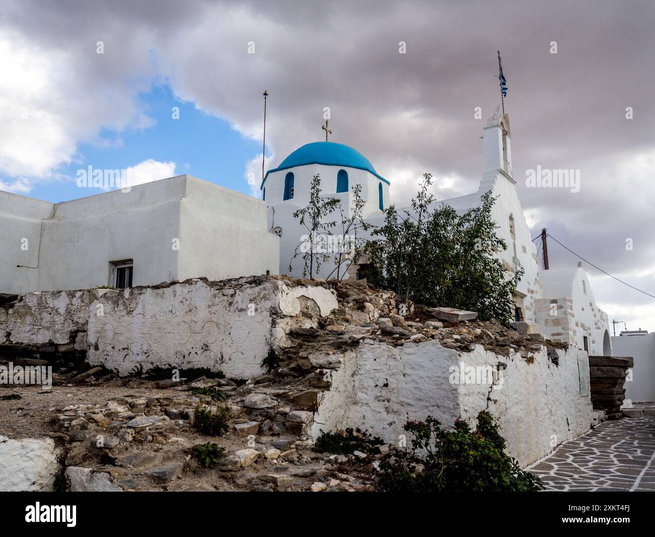 Agios Konstantinos Church, Paros Stock Photo - Alamy