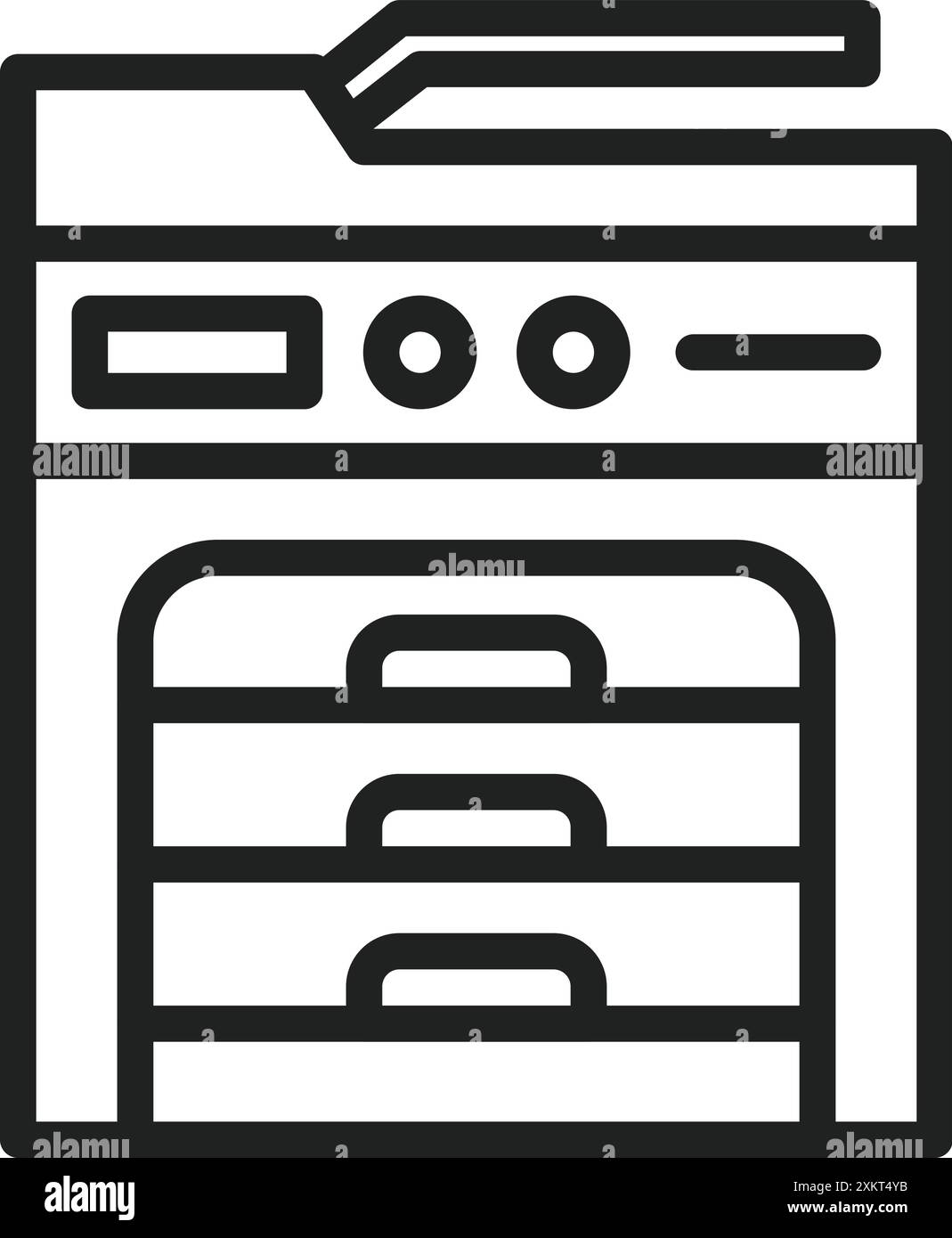 Copy Machine icon vector image. Suitable for mobile application web application and print media ...